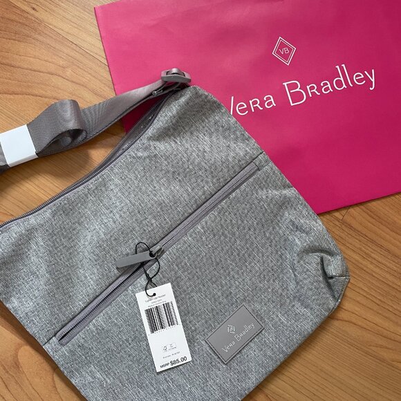 Vera Bradley | Bags | Vera Bradley Gray Water Repellent Eco Hipster ...